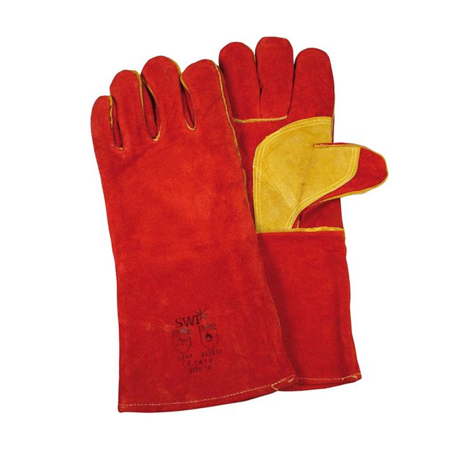 SWP Red Gauntlets/ Welding Gloves - 1948 - Inverter Fusion Ltd